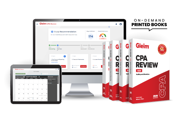 Gleim CPA Review System – Traditional (All 4 Subjects) – Concorde Academics